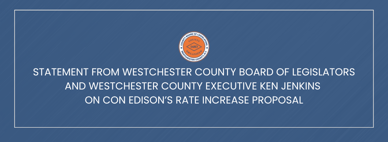 Statement From Westchester County Executive Ken Jenkins and the ...